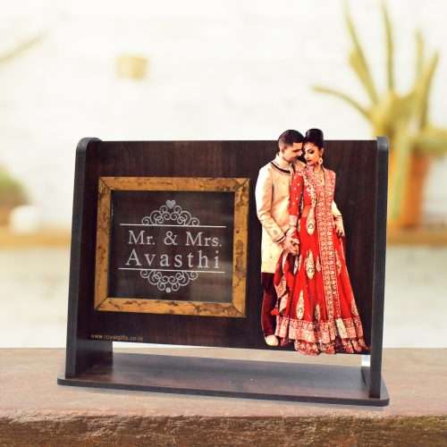 Wooden Special Photo Cutout Frame - Photo Frame Online - Royal Gifts