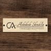 Wooden Engraved CA Name Plate - Customized Nameplates for Home Online ...