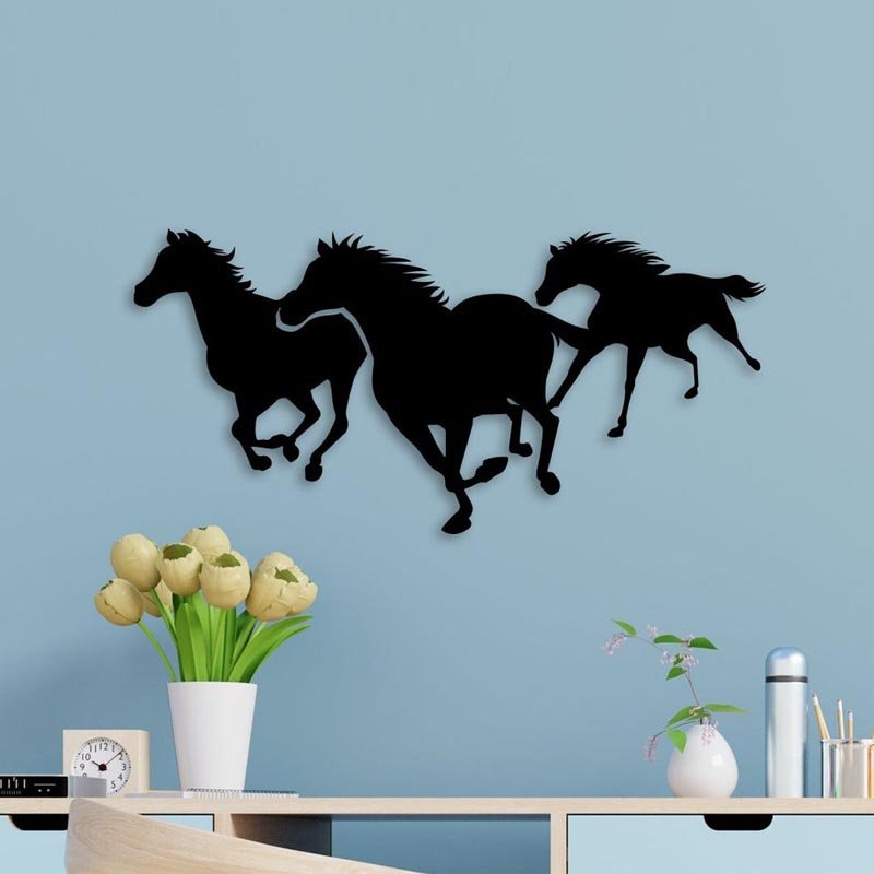 Wooden Horse Wall Decal | Royal Gifts