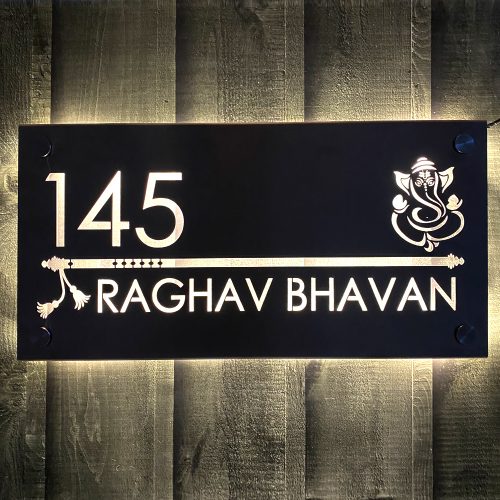 Stainless Steel LED Name Plate - Custom Nameplates at Royal Gifts