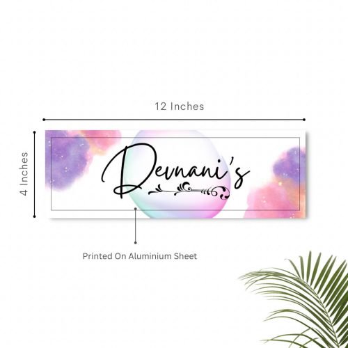 Color Splash Printed Name Plate - Royal Gifts