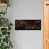Vrindavan Dark Brown Wooden Engraved Name Plate - Customized Nameplates ...