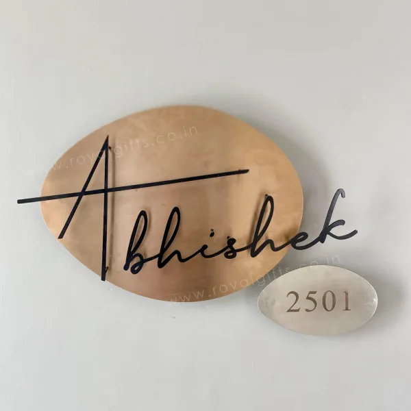 Retro Style Metal House Name Plate - Royal Gifts